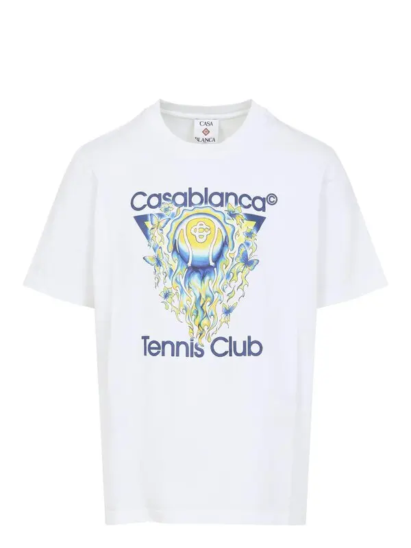 Casablanca Tennis Club Icon T-shirt - White