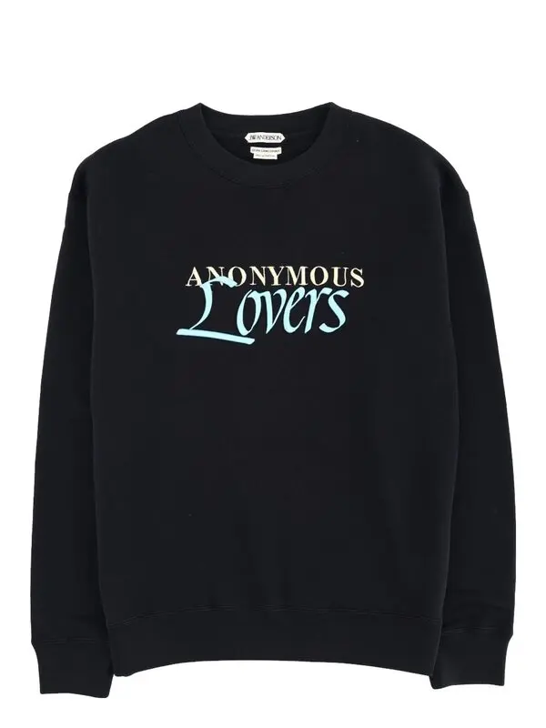 JW Anderson Anonymous Lovers" Sweatshirt - Black