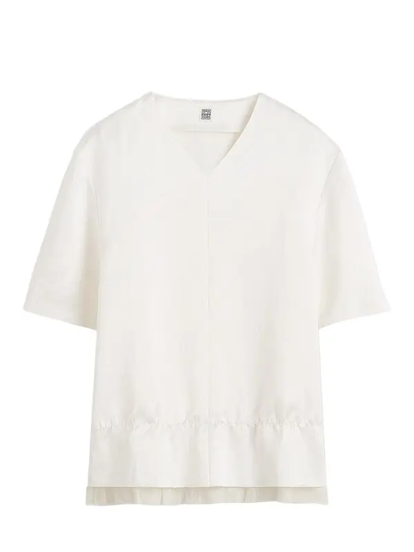 TOTEME Pullover Satin Top - White