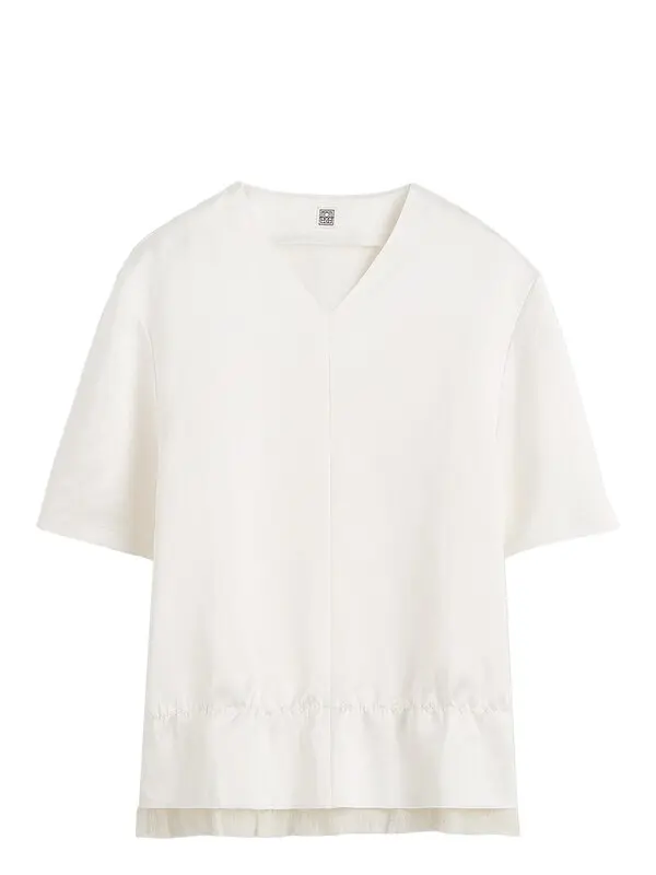 TOTEME Pullover Satin Top - White