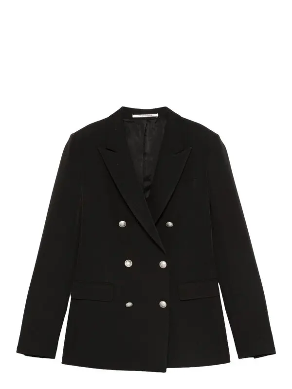 Tagliatore Double-breasted Suit With Silver-tone Buttons - Multicolor