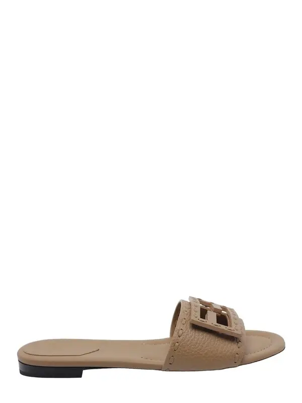Fendi Baguette Slides - Cream