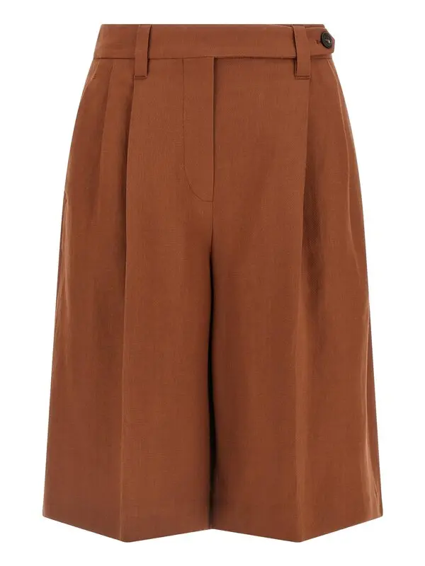 Brunello Cucinelli Sartorial Bermuda Shorts - Brown