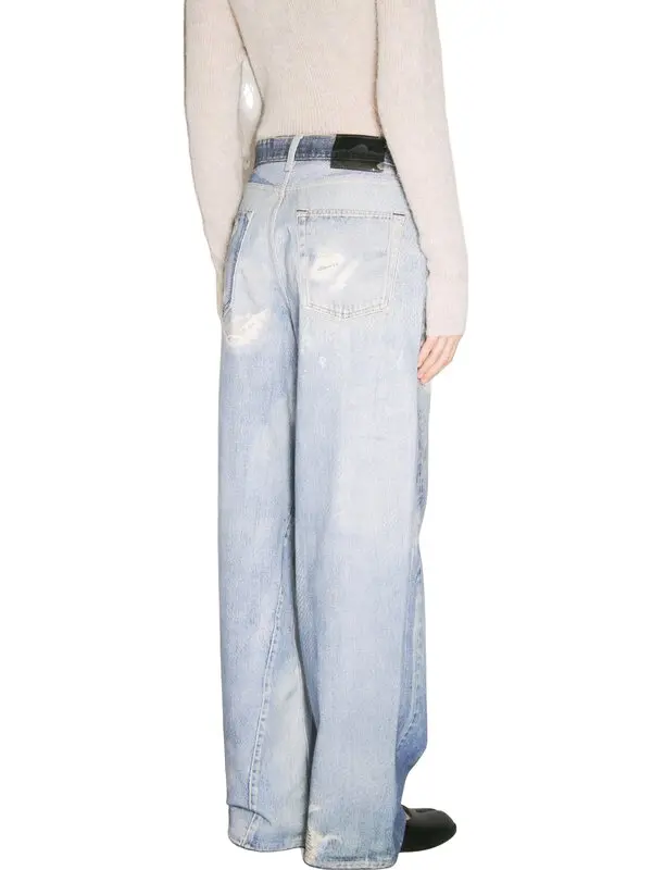 Our Legacy Full Cut Digital Print Jeans - Blue
