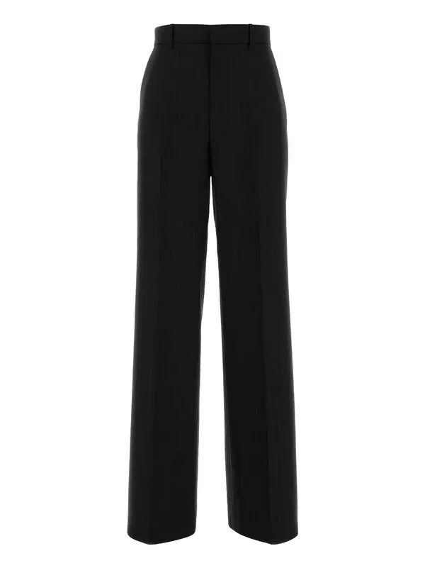 Gucci Embroidered Wool Pants - Multicolor