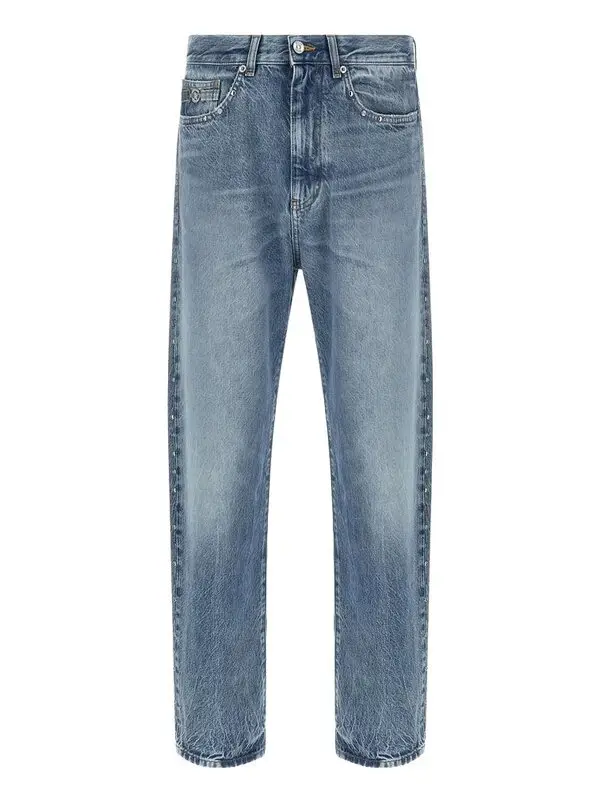 Versace Denim Straight-leg Jeans - Blue