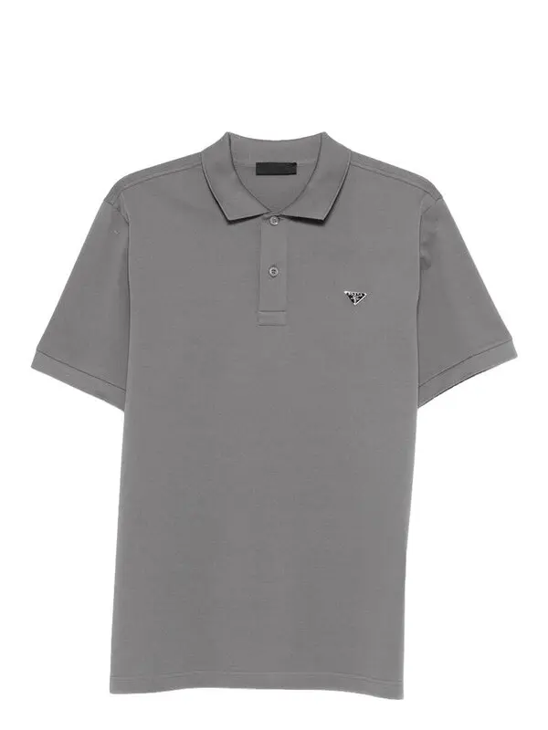 Prada Grey Polo Shirts - Gray