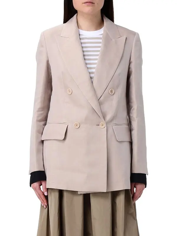 Max Mara Double Breasted Blazer - Brown