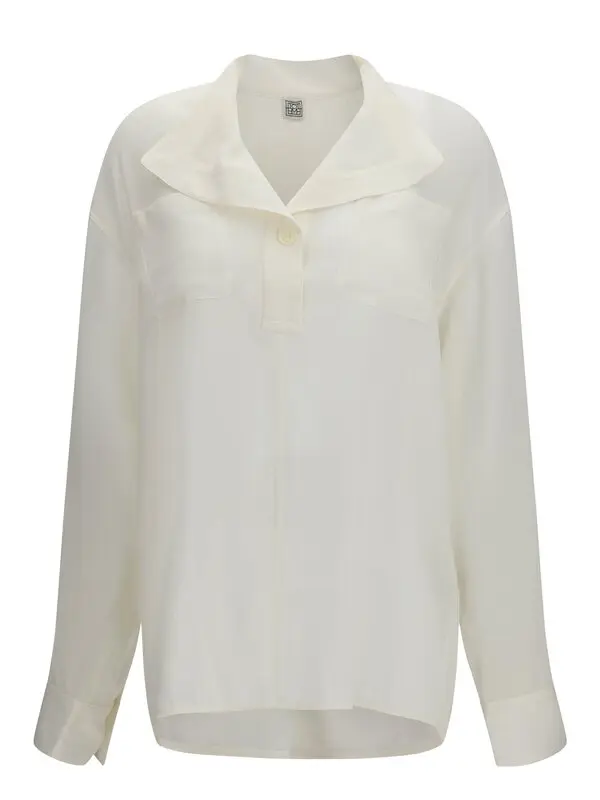 TOTEME Layered-collar Shirt - Multicolor