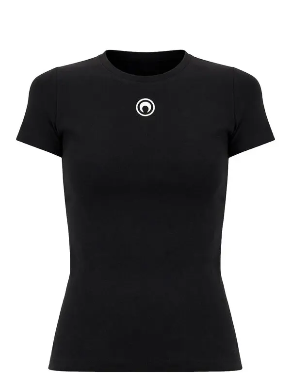 MARINE SERRE Printed T-shirt - Black