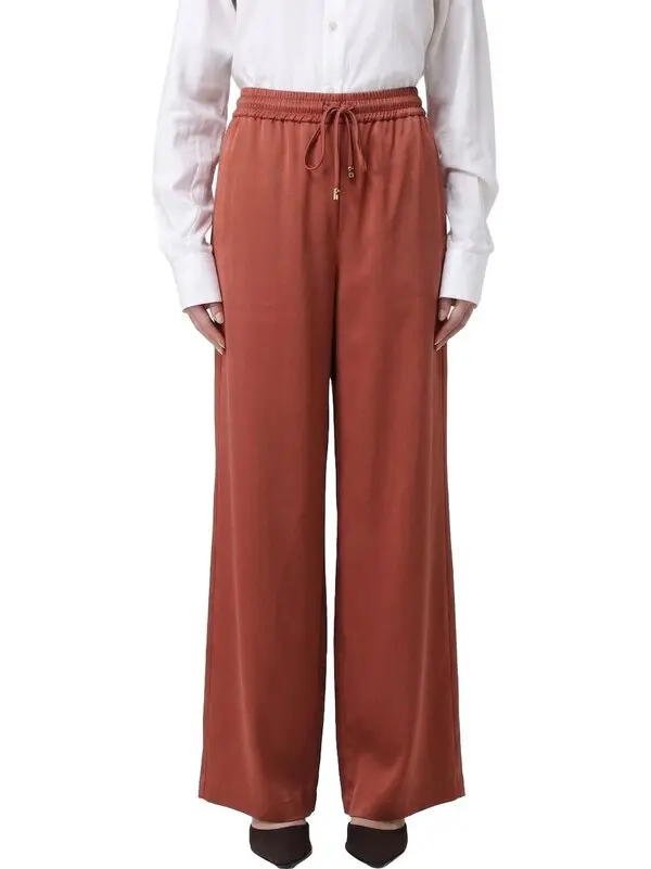 Max Mara Wide-leg Silk Trousers - Multicolor