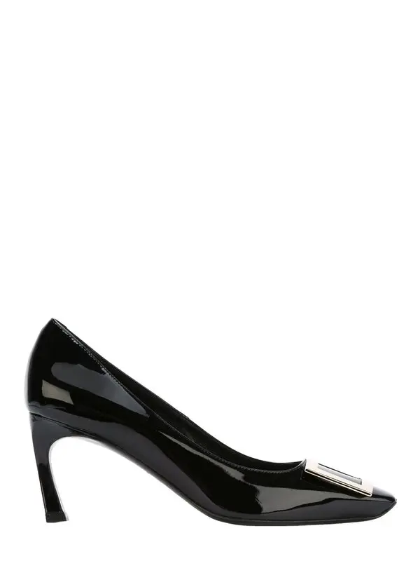 ROGER VIVIER Trompette Patent Leather Pumps With Buckle Detail - Multicolor