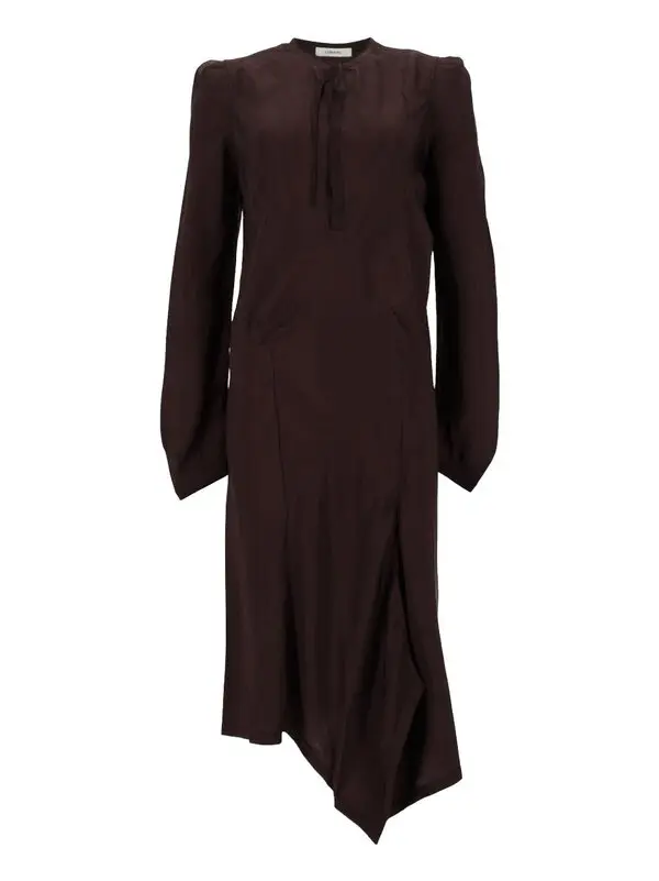 LEMAIRE Pleated Dress - Brown