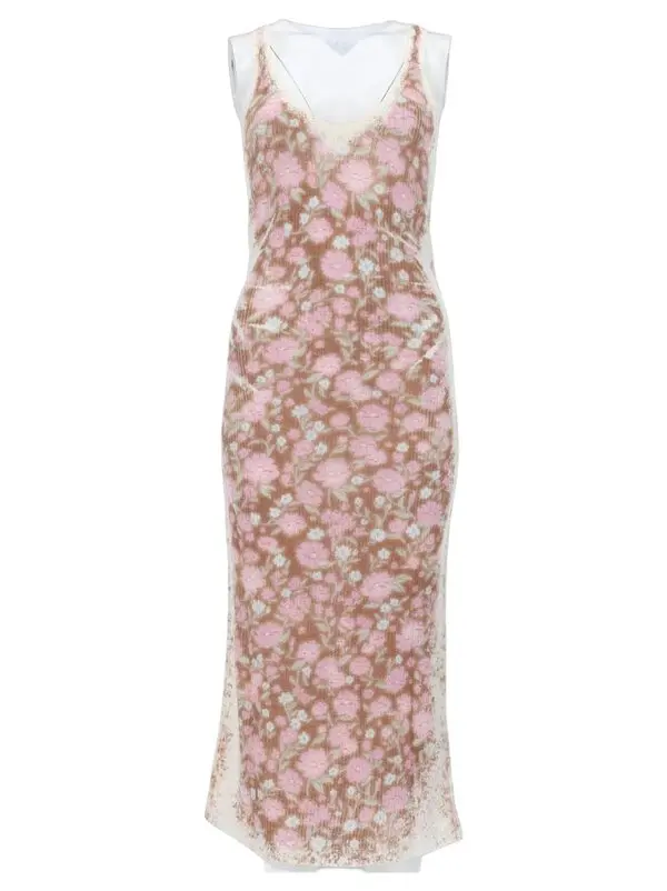 DIESEL® Abito Midi M-blom Midi Dress - Pink