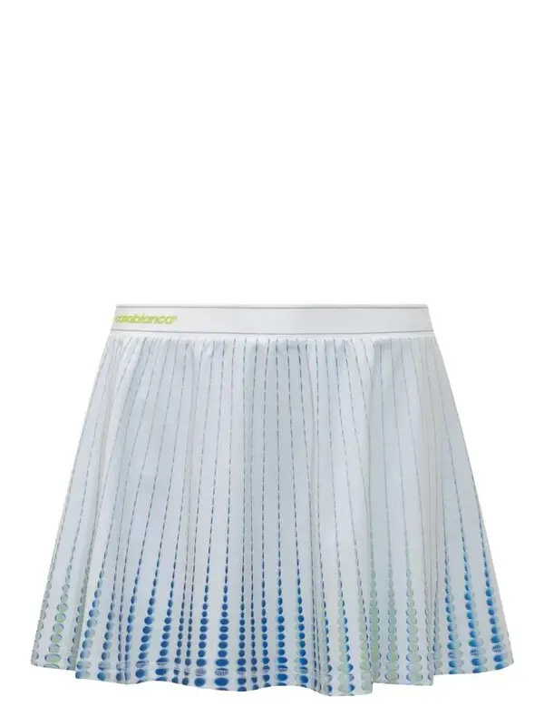Casablanca Printed Pleated Mini Skirt - Multicolor