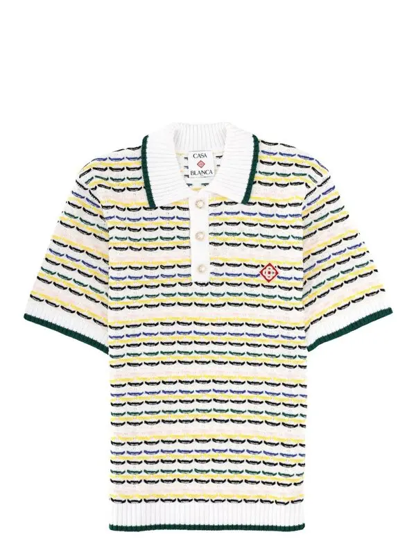 Casablanca Knitted Polo - Multicolor