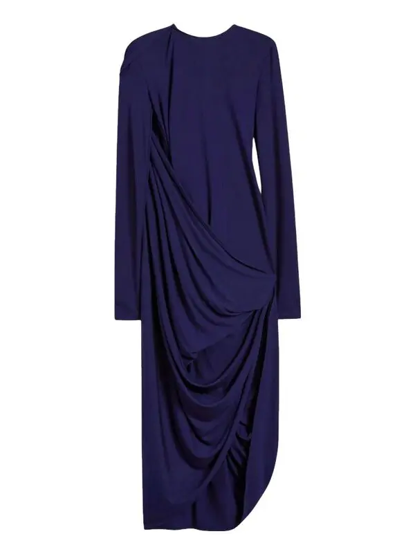 Sportmax Asymmetrical Draped Dress - Multicolor