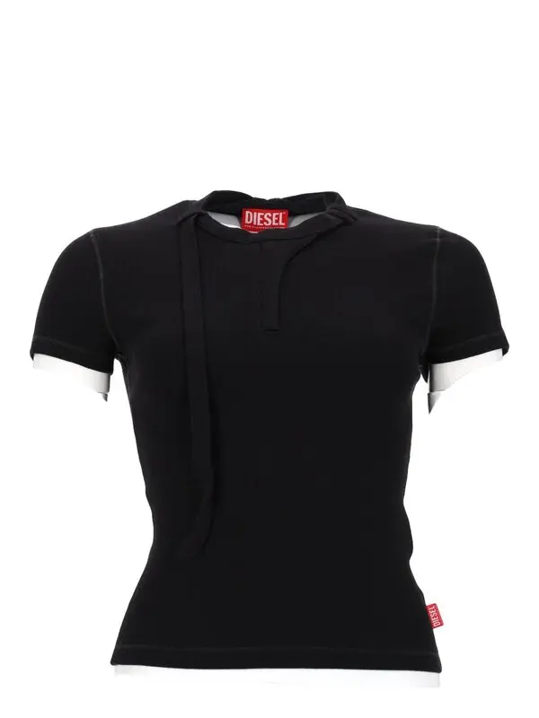 DIESEL® Jersey T-iaras Top - Black