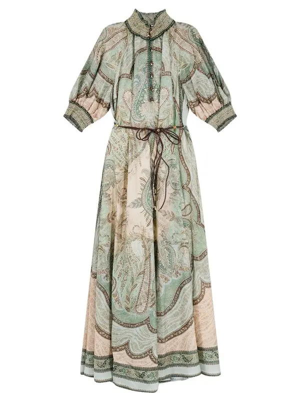 Zimmermann Wanderlust Billow Silk Dress - Multicolor