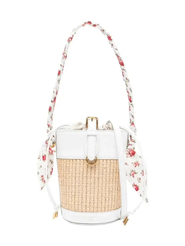 Dolce & Gabbana Floral Bucket Bag - White