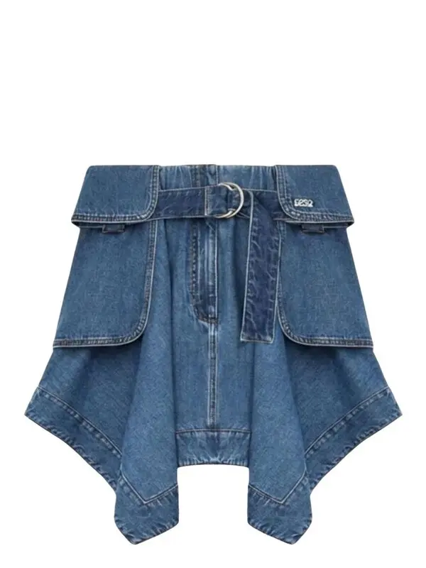 Loewe Denim Cargo Skirt - Multicolor