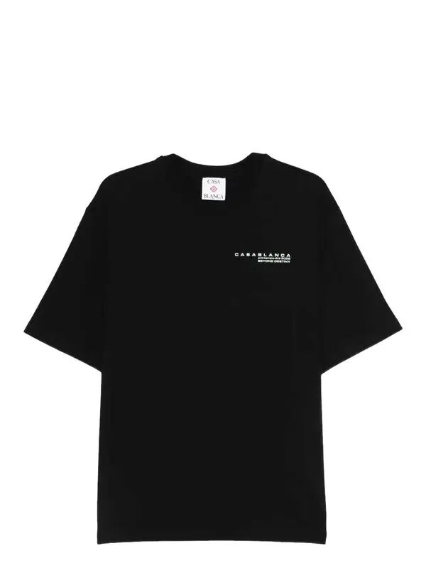 Casablanca Glitch Orchid Oversized T-shirt - Black
