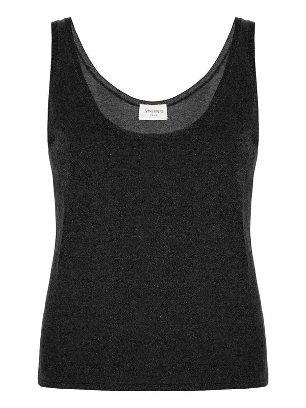 Saint Laurent Sleeveless Knit Top - Multicolor