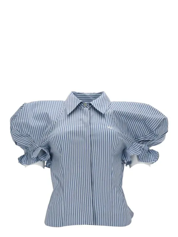 VIVIENNE WESTWOOD Gexy Striped Shirt With Puffed Sleeves - Multicolor
