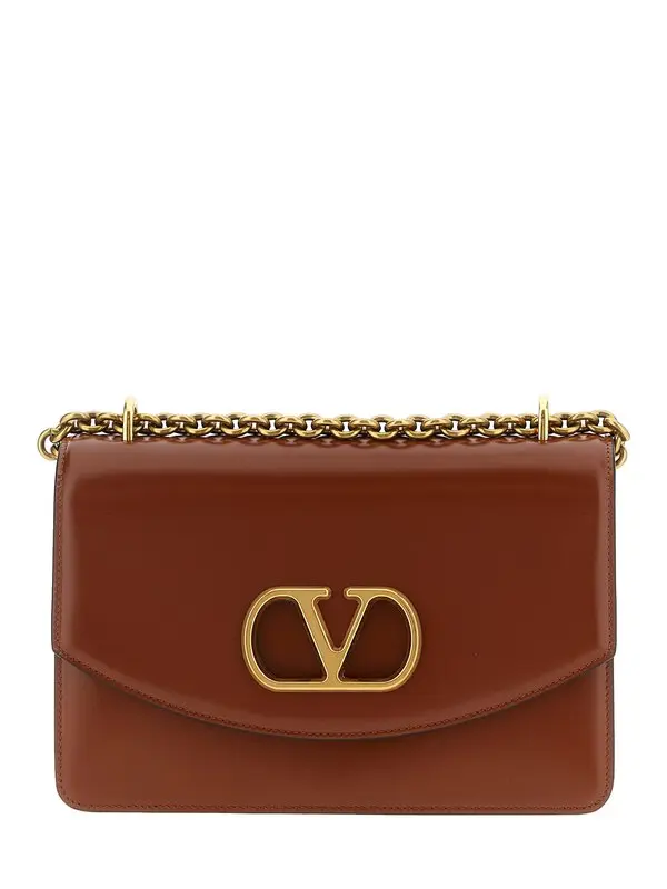 Valentino Garavani Vlogo Signature Shoulder Bag - Brown