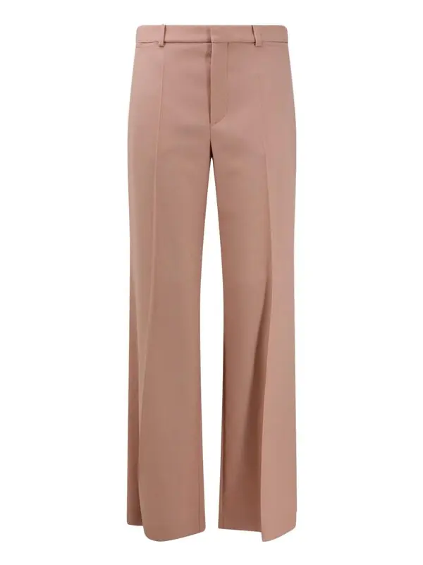 Chloé Cotton Flared Trousers - Multicolor