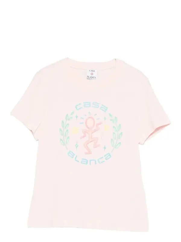 Casablanca Cotton T-shirt With Graphic Print - Multicolor