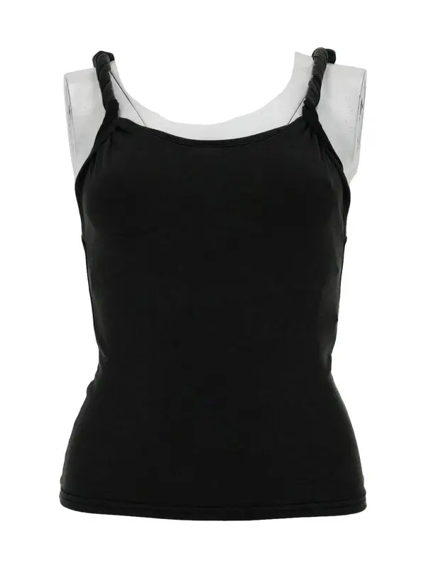 DIESEL® Twisted Strap Tank Top - Black