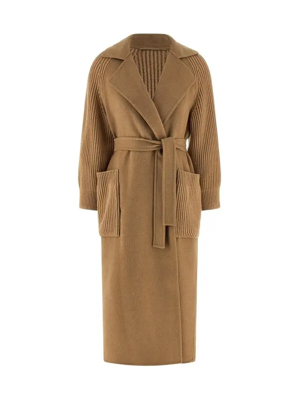 Max Mara Berard1234' Coat - Cream