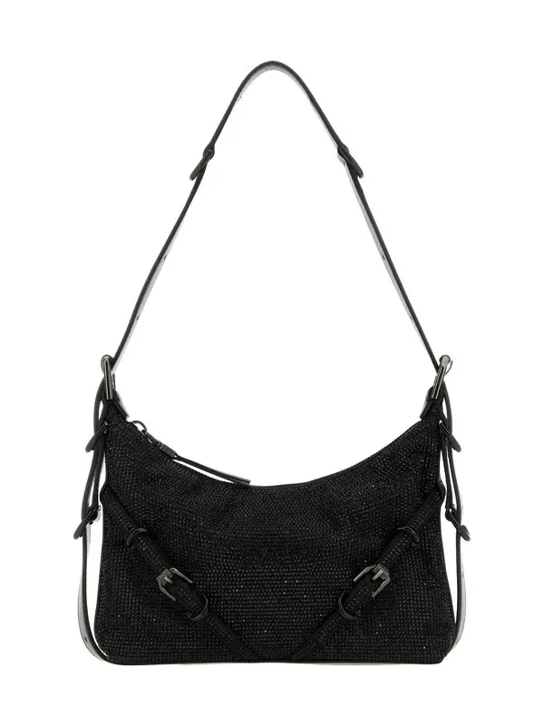 Givenchy Fabric Mini Voyou Shoulder Bag - Black