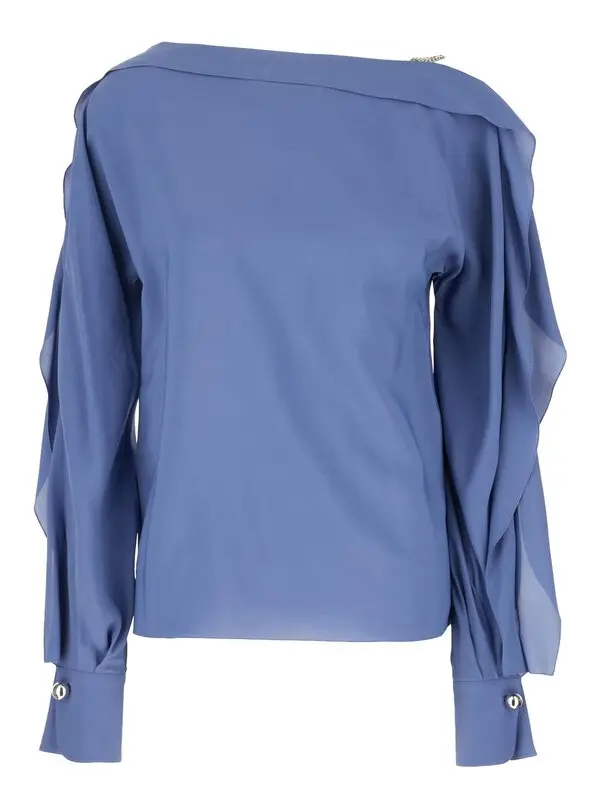 LANVIN Clothing Top With Draped Sleeves - Multicolor