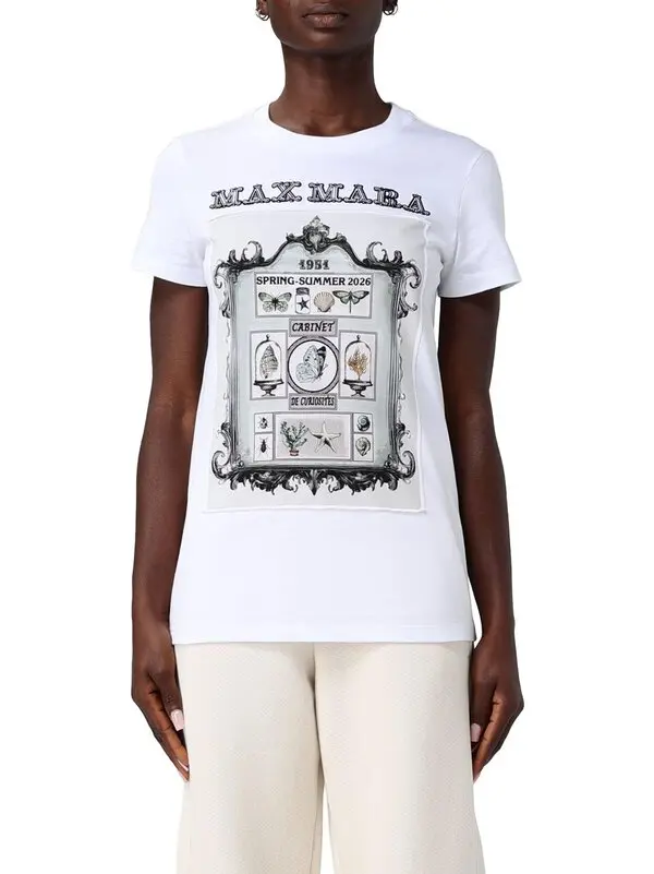 Max Mara Cotton Graphic T-shirt - Multicolor