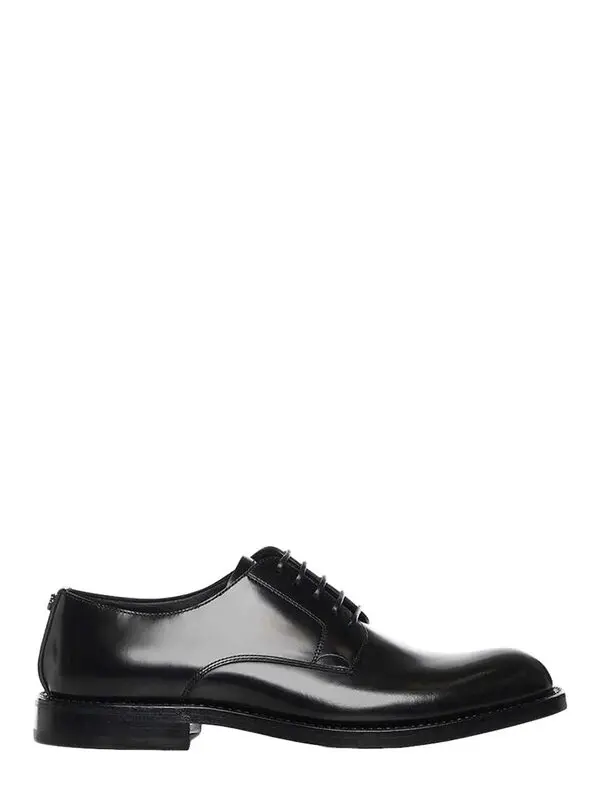 Dolce & Gabbana Brushed Leather Derby Shoe - Black