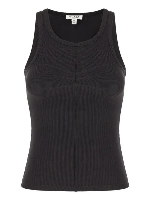 Alaïa Ribbed Knit Tank Top - Multicolor