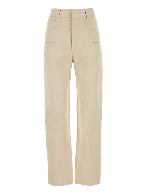 Isabel Marant Étoile Cotton Twill Trousers - Multicolor