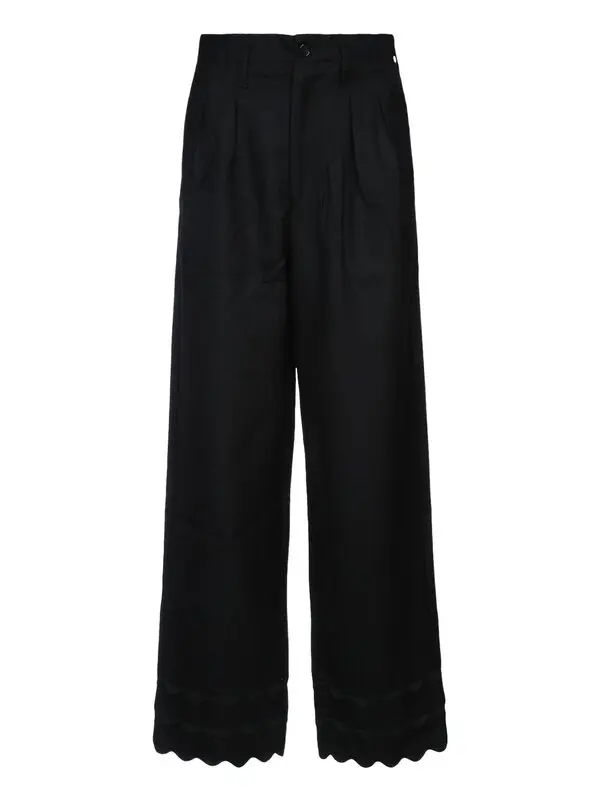 BODE Pantalone Cropped Trousers - Multicolor