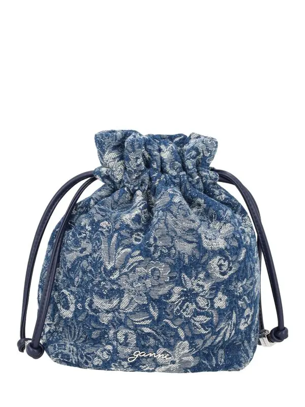 GANNI Denim Tapestry Bag - Blue