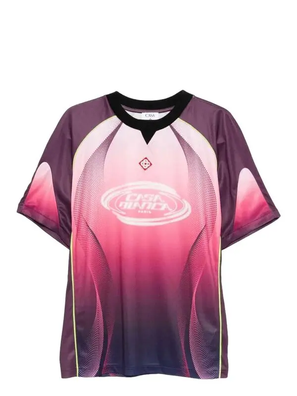 Casablanca Aubergine Gradient Short-sleeve T-shirt - Multicolor