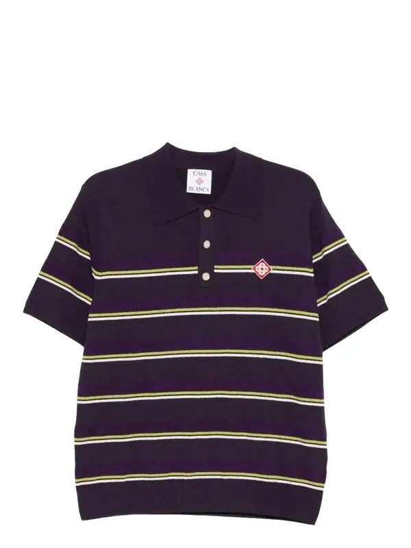 Casablanca Striped Polo - Multicolor