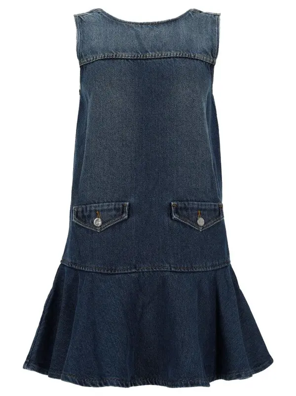 GANNI Denim Mini Dress - Blue