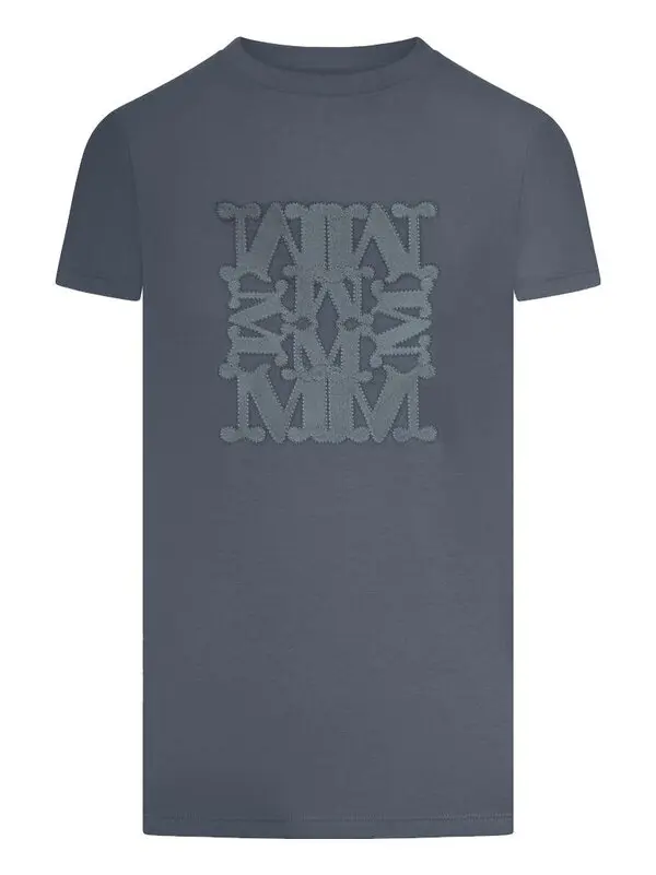 Max Mara Jersey T-shirt With Embroidered Logo - Multicolor