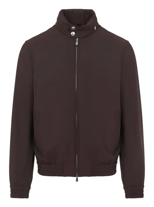 Brunello Cucinelli Nylon Windbreaker Jacket - Brown