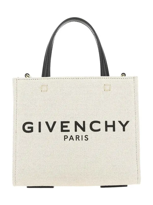 Givenchy Canvas Mini G-tote Handbag - White