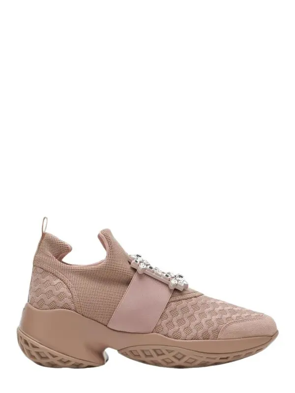 ROGER VIVIER Embellished Round Toe Sneakers - Multicolor