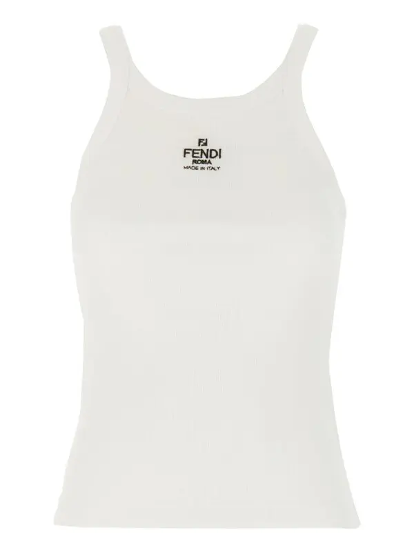 Fendi Ribbed Tank Top - Multicolor