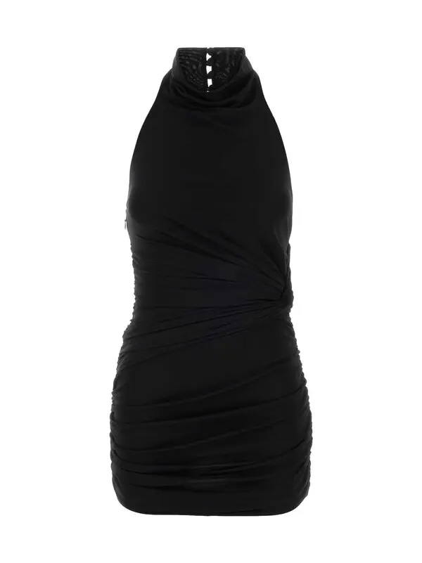 Andamane Jersey Stella Mini Dress - Black